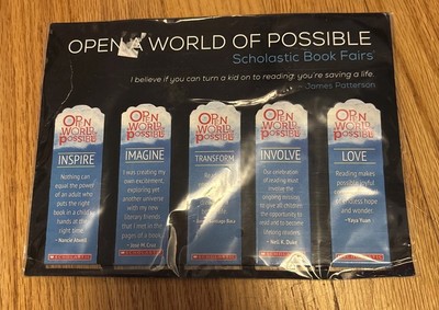 Scholastic Book Fairs Bookmark Promo Merch Rare Vintage New Sealed ...