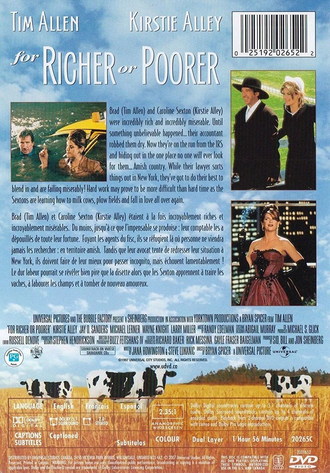 For Richer or Poorer (DVD) Tim Allen Kirstie Alley Jay O. Sanders ...