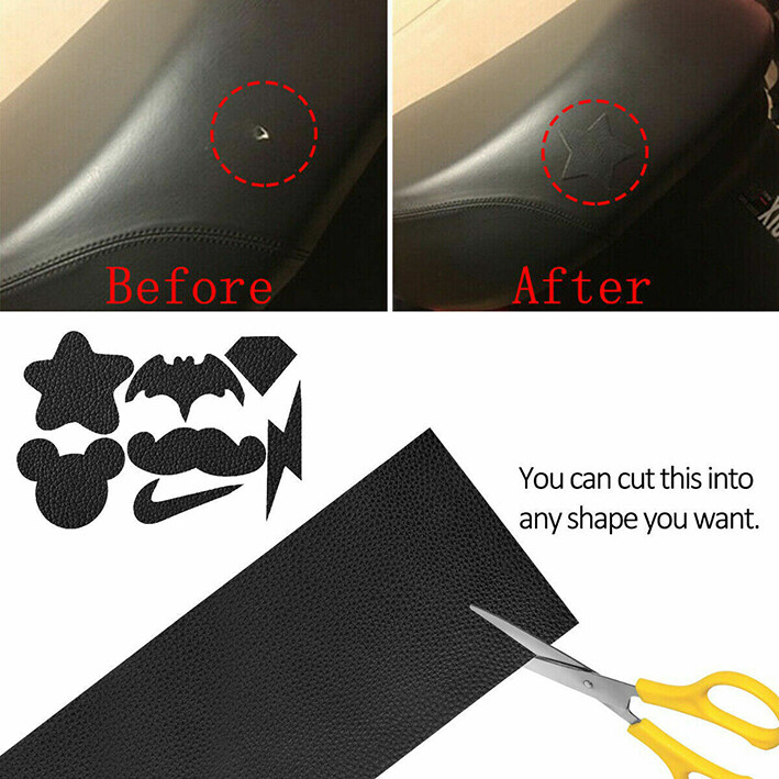 Leather Repair Kit Self-Adhesive Patch Stick on Sofa Clothing Car Seat ...