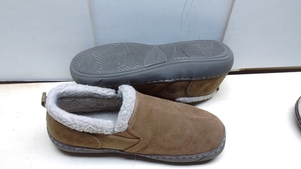 L.B. Evans Hideaways Brown Suede Slip On Bootie Slippers Indoor Men's ...