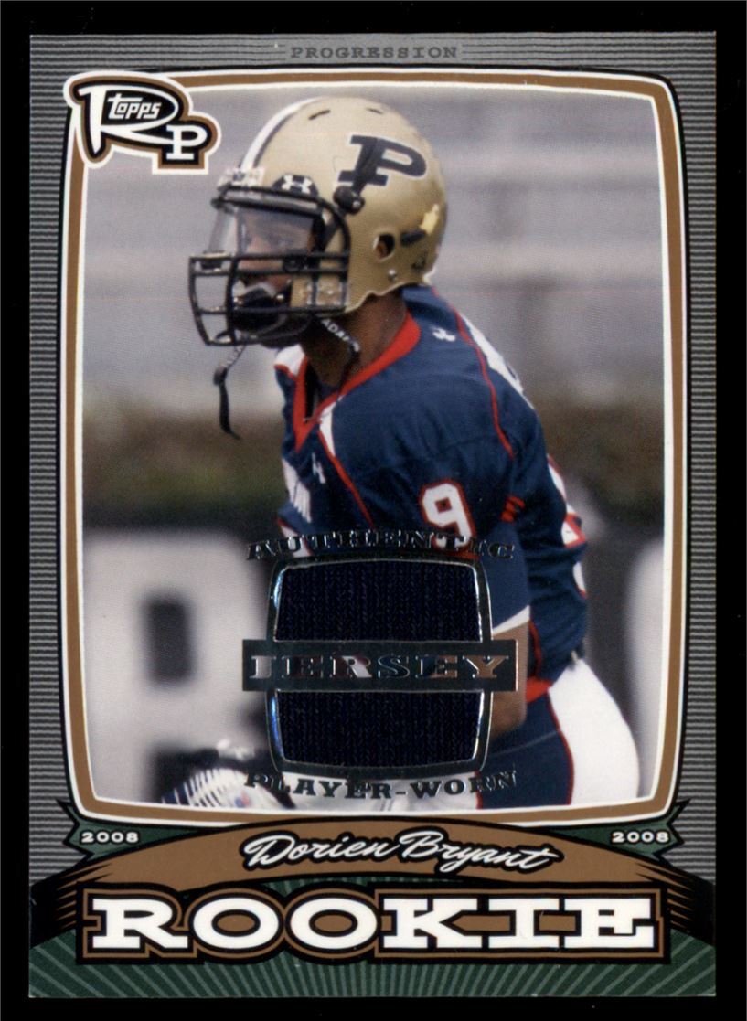 2008 Topps Rookie Progression Rookies Dorien Bryant 192/299 Purdue ...