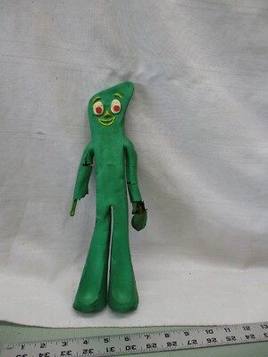 Vintage 1984 Gumby Bendable Toy Movable Figure Green Fun Pretend Play ...