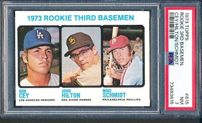 1973 Topps #615: MIKE SCHMIDT & RON CEY Rookie RC "Rookie 3rd Basemen ...