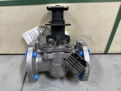 Tufline 1-1/2" Flanged 067 Plug Valve, 195 PSI/400F Max, 150 Stainless ...