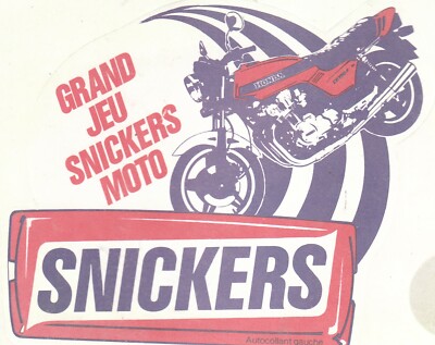 Autocollant . Moto. Chocolat. SNICKERS . Honda CB 750 F Vintage | eBay