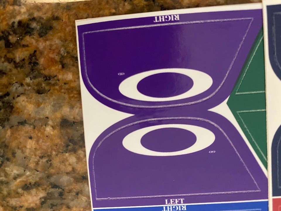 Oakley Prizm Gridiron Football Helmet Visor Eye Shield Stickers Tab ...