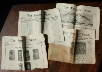 1945 Fairmount Indiana WWII Thanksgiving Newspaper with James Dean tie ...