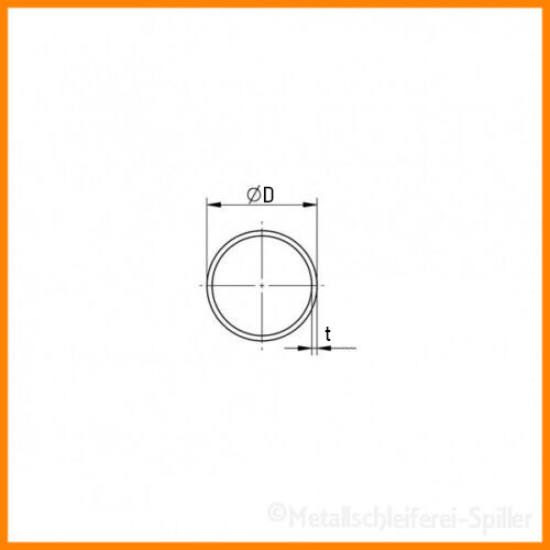 V2A Edelstahl Rohr Rundrohr Edelstahlrohr geschliffen K240 bis 2000mm ...