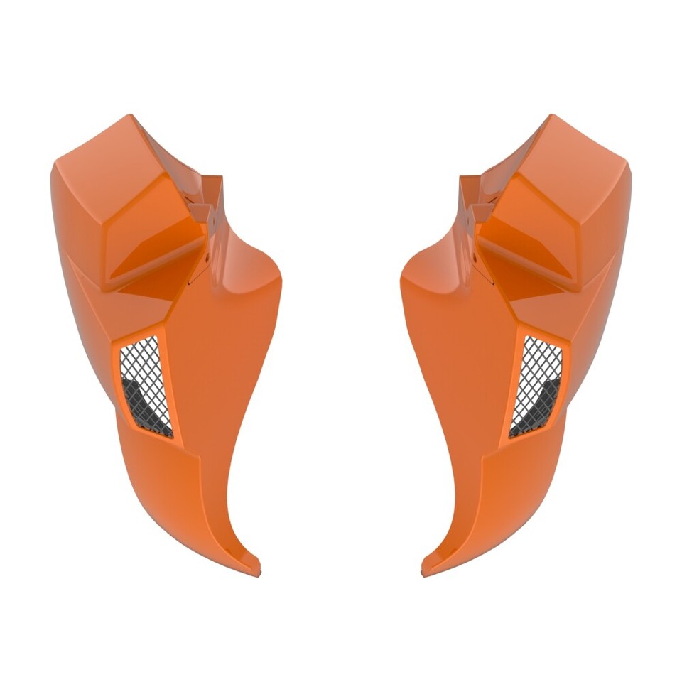 Advanblack Baja Orange FXRT Lower Leg Fairings For Harley Softail Low ...