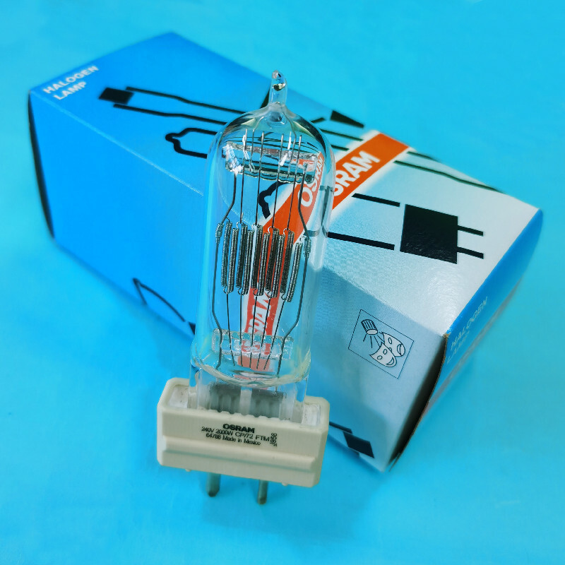 OSRAM 2000W 240V FTM 64788 CP/72 GY16 Tungsten Light Bulb Searchlight ...