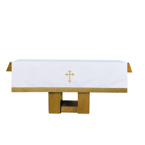 RED AND WHITE 3-PIECE PARAMENT SET: ALTAR FRONTAL + PULPIT FALL ...