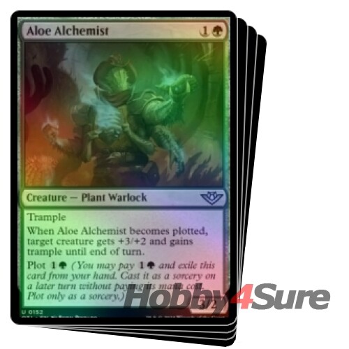 Foil Aloe Alchemist X4 M/NM Magic: The Gathering MTG Outlaws Of Thunder ...