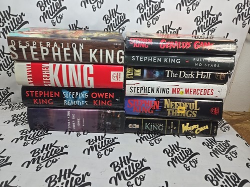 Lot Of 10 Stephen King Hardcover Book Lot Needful Things, Gerald's Game ...