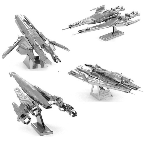 Mass Effect Normandy Ship 3D Metal Model Turian Alliance Fan Collector ...