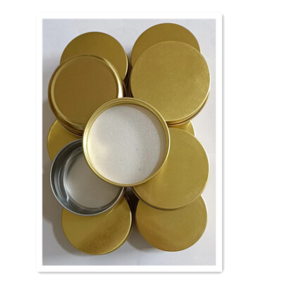 50pcs 80g gold Aluminum Jars 80ml cosmetic Pot container crafts tin ...