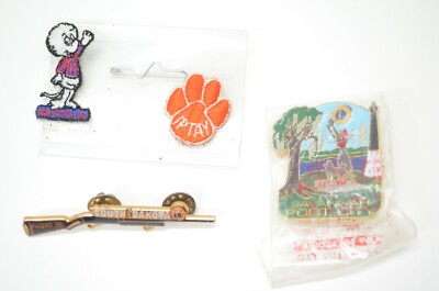 Lions Club Pins Clemson IP TAY Patch Lot Gold Tone Enamel Lapel Hat Bag ...