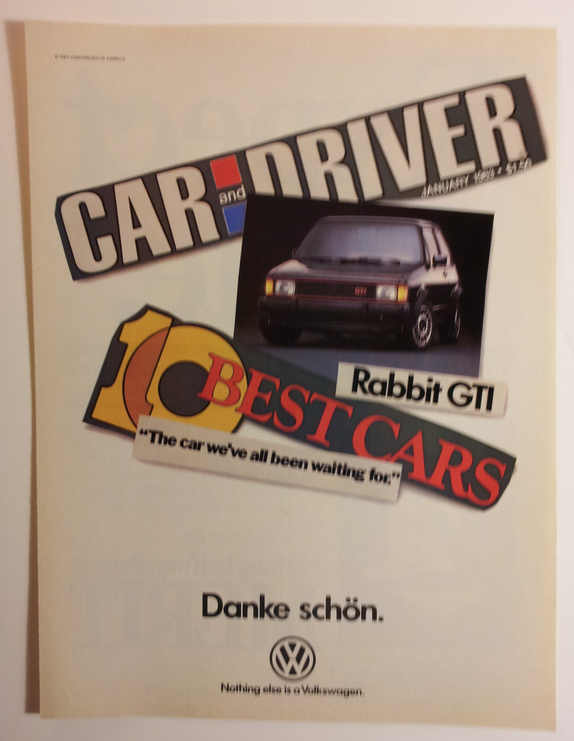 1983 VW Rabbit GTI Ad - Must See!! | eBay