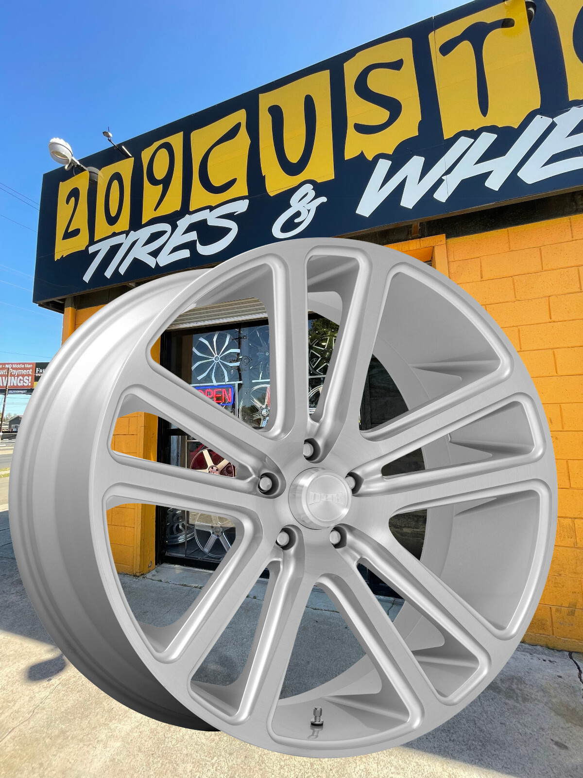 DUB S257 Flex 22x9.5 6x135 30mm Silver Wheel Rim 22" Inch for sale ...