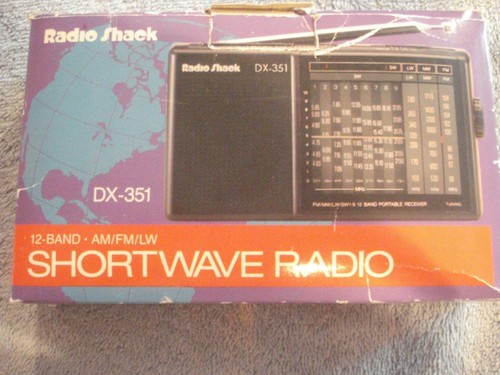 VINTAGE 1995 RADIO SHACK DX-351 12 BAND AM/FM/LW SHORTWAVE RADIO | eBay