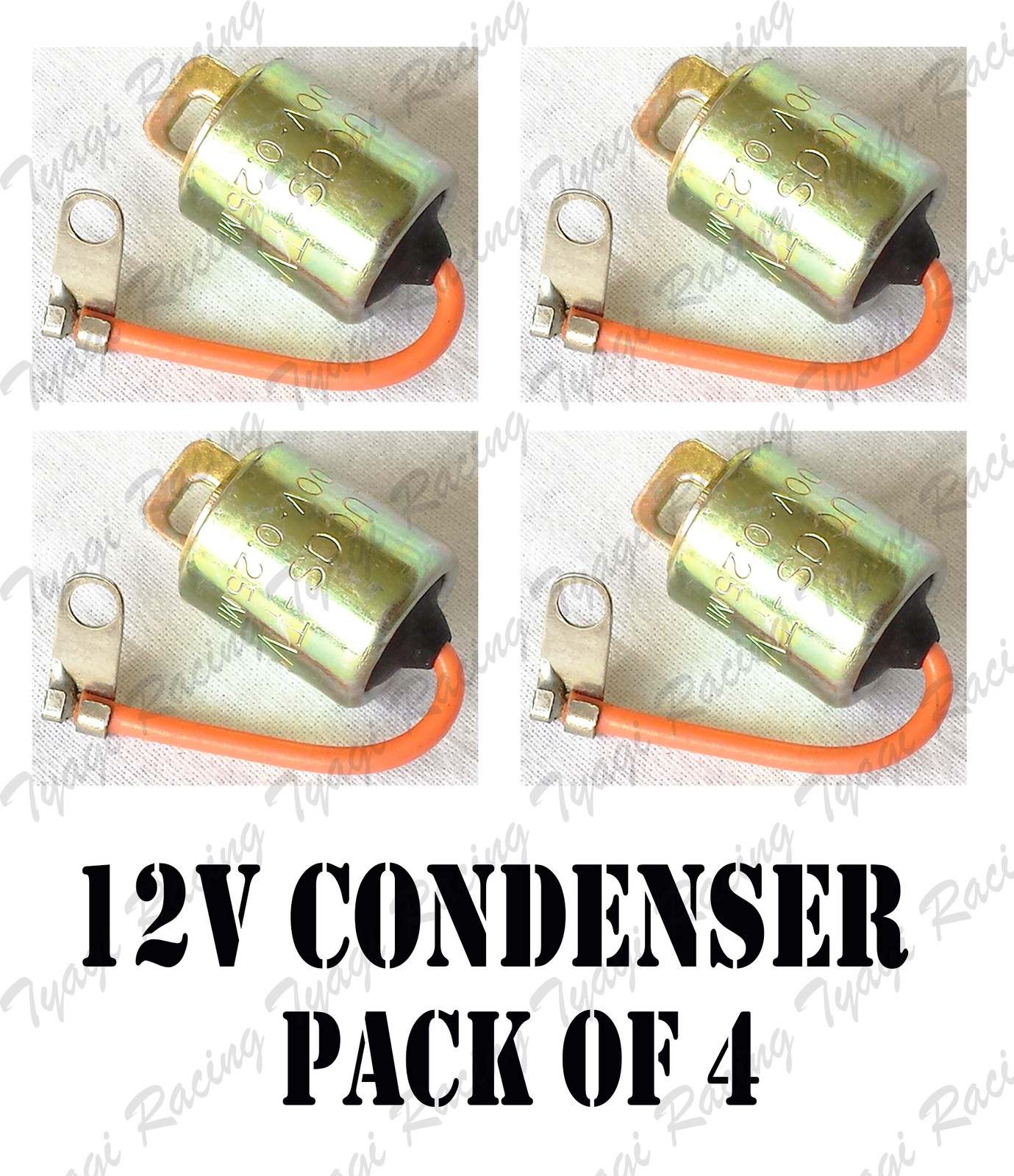4pcs x 12 Volt Condenser Kondensator 12V Royal Enfield Electric ...