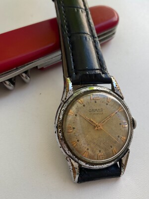 Vintage RARE BEATIFUL WATCH UNISEX DAMAS CAL FHF 28 MILITARY MODEL | eBay