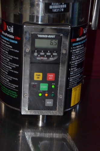 VAI Veltek SMA MicroPortable Air Sampler SMA-P201-02-2CFM w/o Battery ...