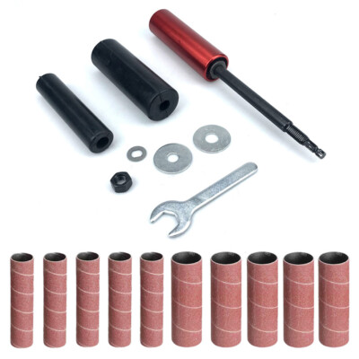 Sanding Rod Kit Drum Sanding Set Electric Drill Attachment Sanding Wood ...