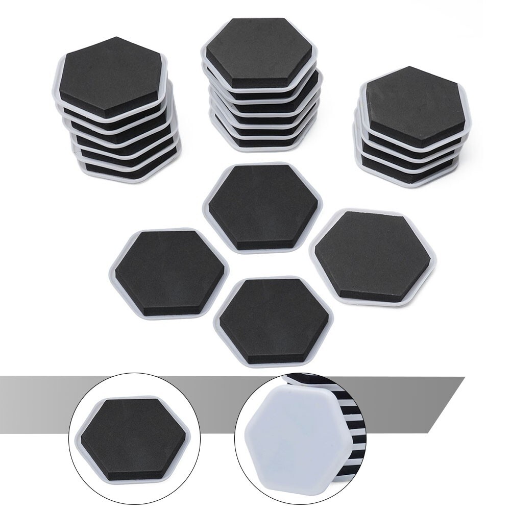 20pc Furniture Sliders Moving Sliding Discs Mover Pads Glides Protect ...