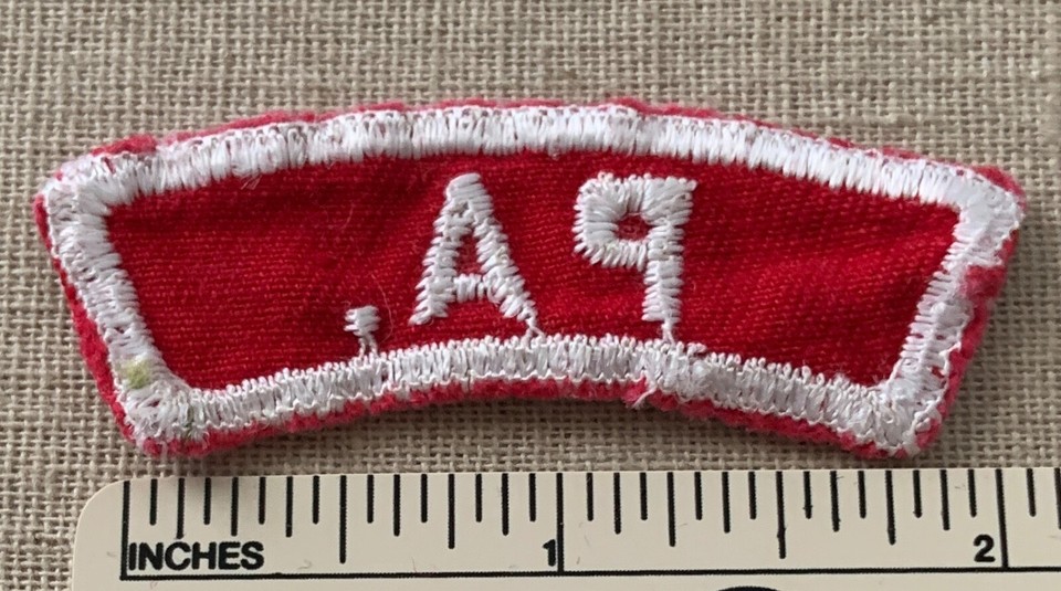Vintage PENNSYLVANIA Boy Scout Red & White State Strip PATCH RWS BSA PA ...