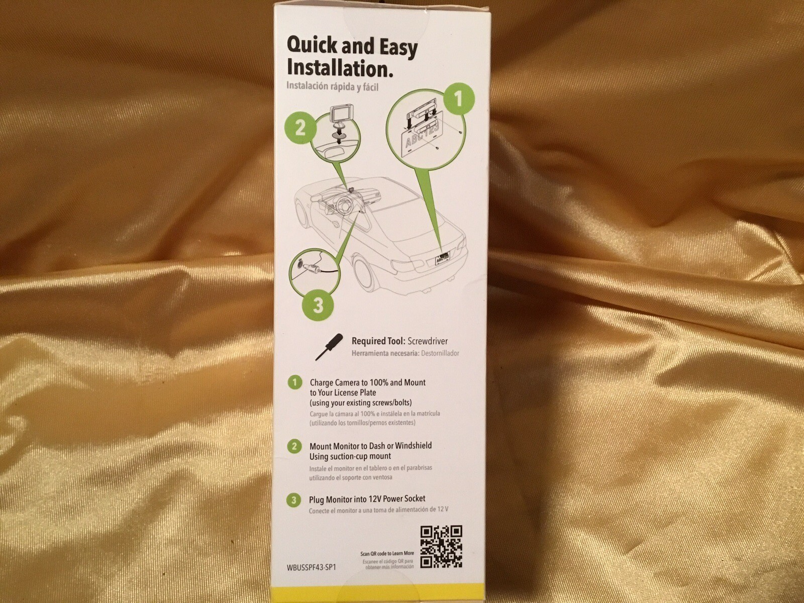 Scosche Wireless Solar Powered Backup Camera System (WBUSSPF43-XC0) for ...