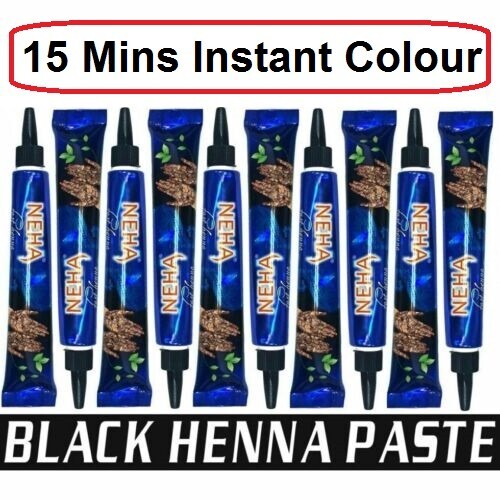 10 Fast Black MEHANDI HENNA CONE NEHA MEHDI Mehendi "Quick TATTOO 15 ...