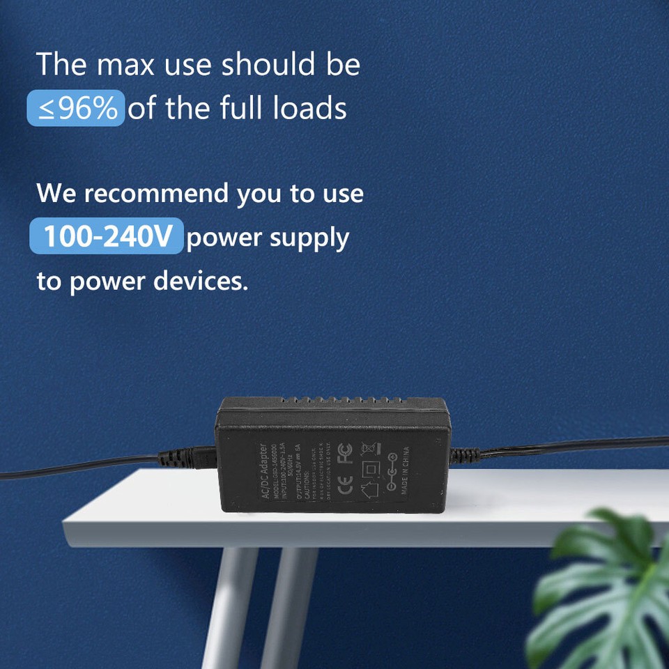 85W 12V Portable Fridge Power Adapter Supply Mains For Brass Monkey ...