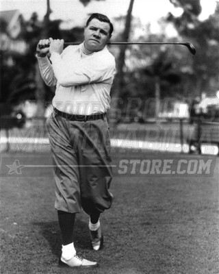 Babe Ruth golf tee shot New York Yankees Red Sox 8x10 11x14 16x20 photo ...