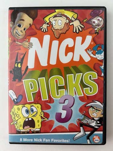 Nick Picks Vol. 3 (DVD, 2006) Spongebob, Jimmy Neutron, Danny Phantom ...