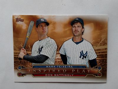 2015 Topps Mark Teixeira & Don Mattingly #1-3 Inspired Play New York ...