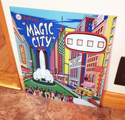 Williams 1967 MAGIC CITY Pinball Machine REPLACEMENT BACKGLASS | eBay