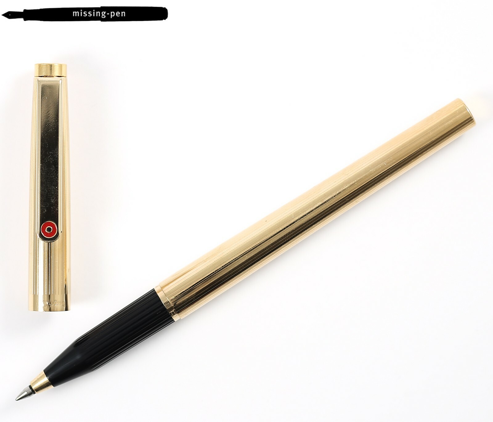 Vintage Rotring Rollerball Pen Goldplated with rills / W.Germany | eBay