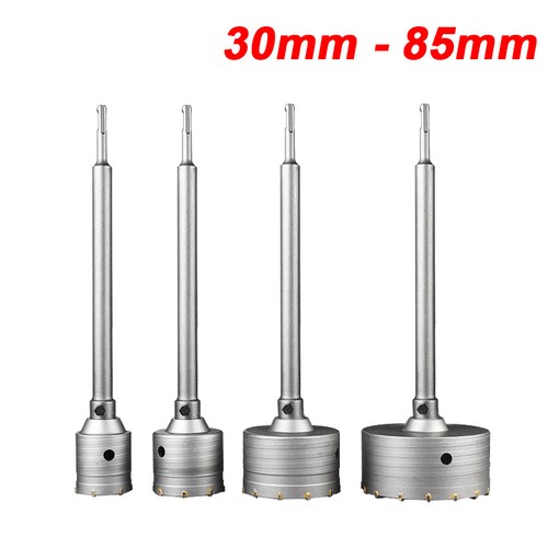 Heavy Duty Core Drill Bits Set SDS+ Rotary Hammer Masonry Drill Bits ...