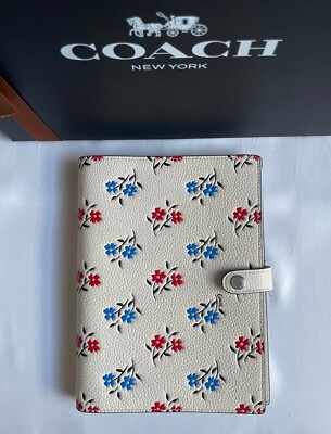Coach Notebook with Floral Print, Chalk Multi | eBay