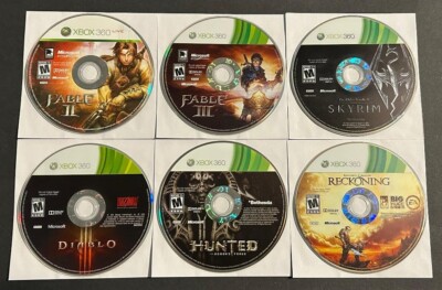 XBOX 360 Fantasy Game Lot - Fable 2 & 3 , Skyrim , Diablo 3 , Hunted | eBay