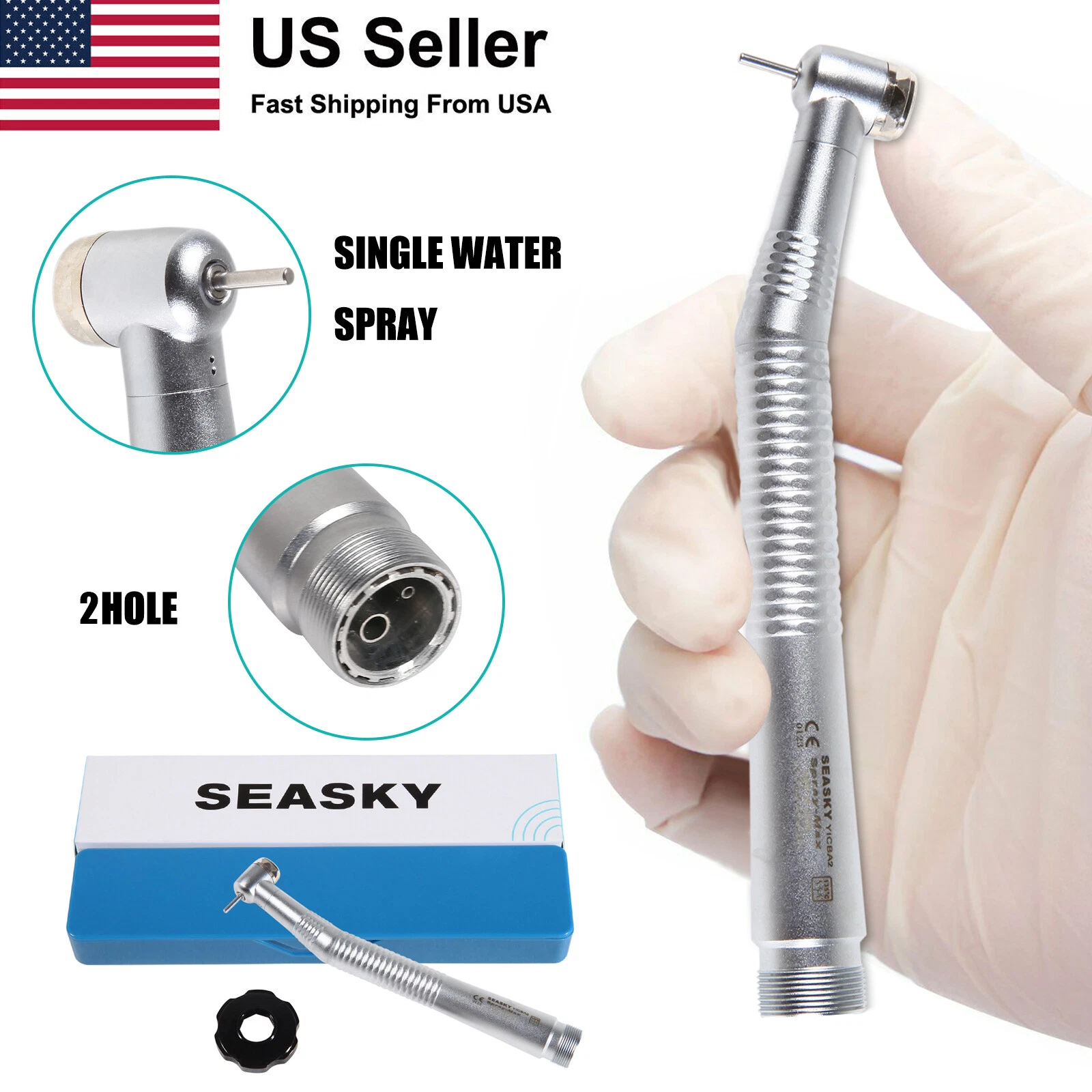 EDO022.- Turbina de aire, Generador Dental NSK estilo Pana Max botón estándar, alta velocidad 2 ...