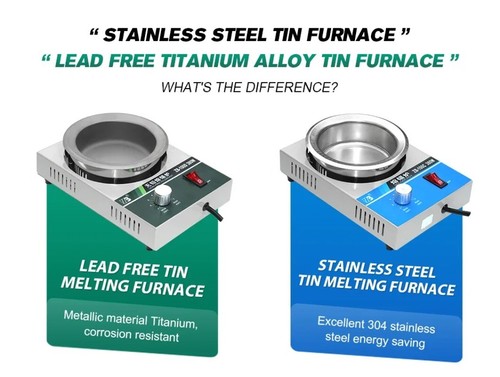 ZB100D Miniature Soldering Pot 380W Melting Tin Pot Micro Flux Solder ...