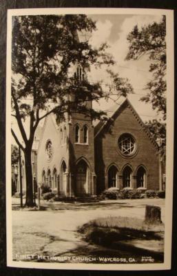 1930's RPPC POSTCARD-FIRST METHODIST CHURCH, WAYCROSS, GEORGIA | eBay