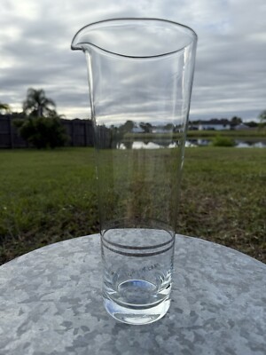 Tarnow Made In Poland Tall Glass Cocktail Glass Mixing Carafe Silver ...