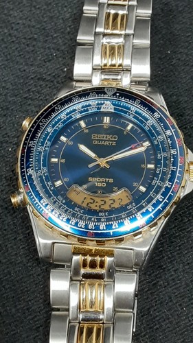 Vintage Seiko Dual Display H801-6008 Chronograph | eBay