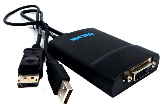 BizLink DisplayPort to DVI Adapter Bzl-ks10064 Dvi-to-dp-usb Cable for ...