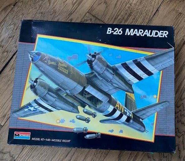 Monogram B-26 Marauder Plastic Model Airplan Kit 5506 1989 Made in USA ...