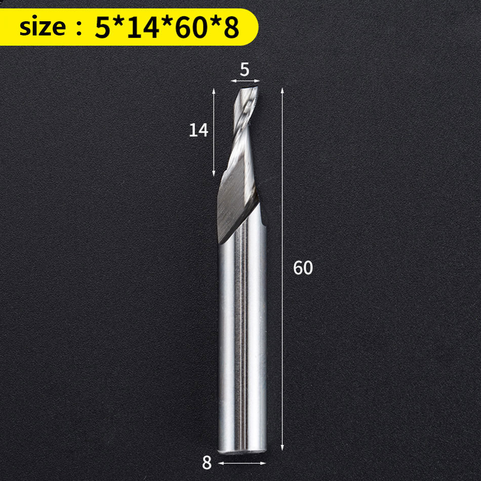 8-12mm Shank HSS Milling Bits Cutter CNC Router Bits End Mill For ...