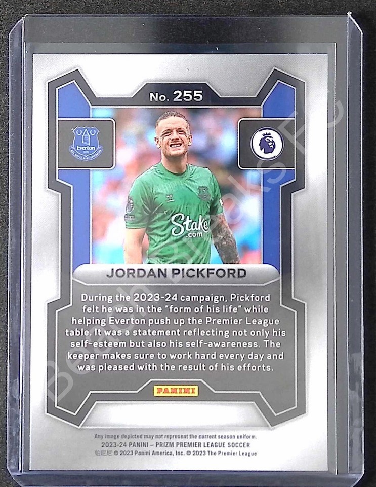 Jordan Pickford EVERTON 2023-24 Panini Prizm Base | eBay