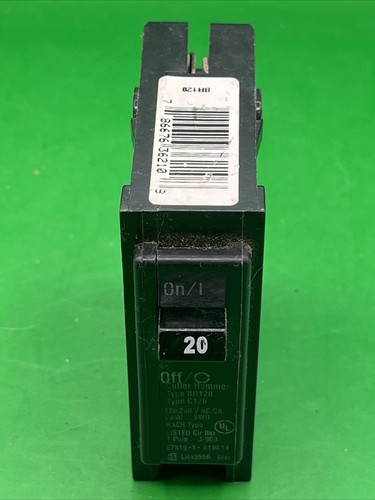 Eaton BR120 Thermal Magnetic Circuit Breaker - Black 786676362108 | eBay